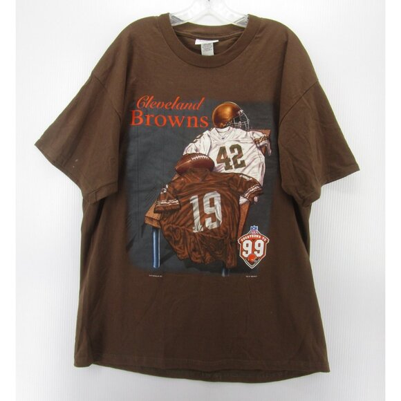 CSA | Shirts | Vintage Cleveland Browns Shirt Xl Brown Nfl Warfield ...